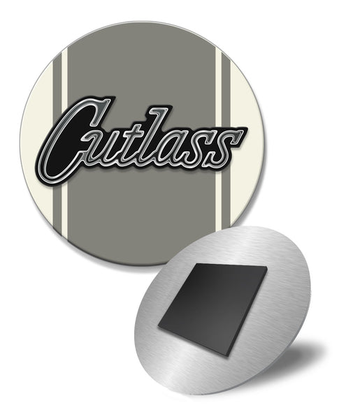 Oldsmobile Cutlass Emblem 1970 Round Fridge Magnet – Legend Lines
