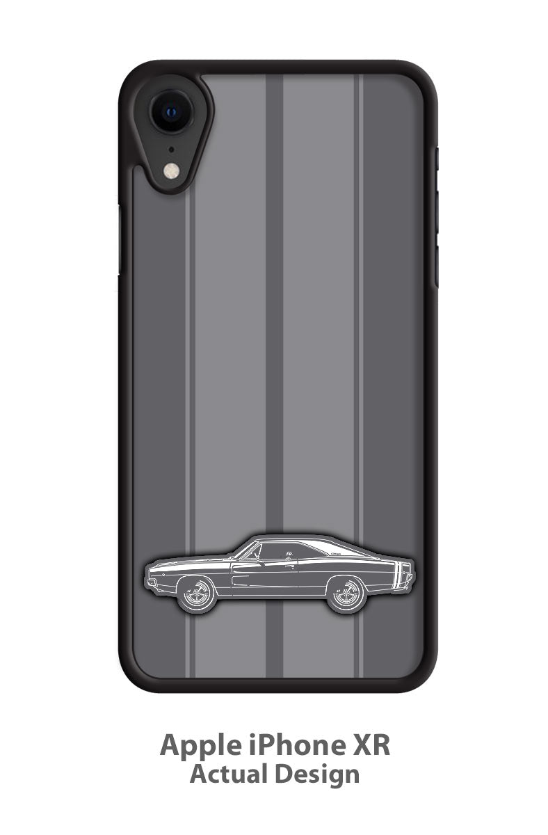 1968 Dodge Charger RT With Stripes Hardtop Smartphone Case - Racing St ...