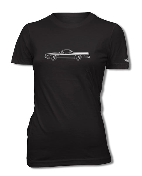 1973 Ford Ranchero GT with Stripes T-Shirt - Women - Side View – Legend ...