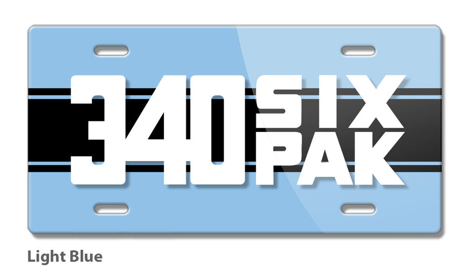 Dodge Challenger 340 Six Pak 1970 - 1974 Emblem Novelty License Plate ...