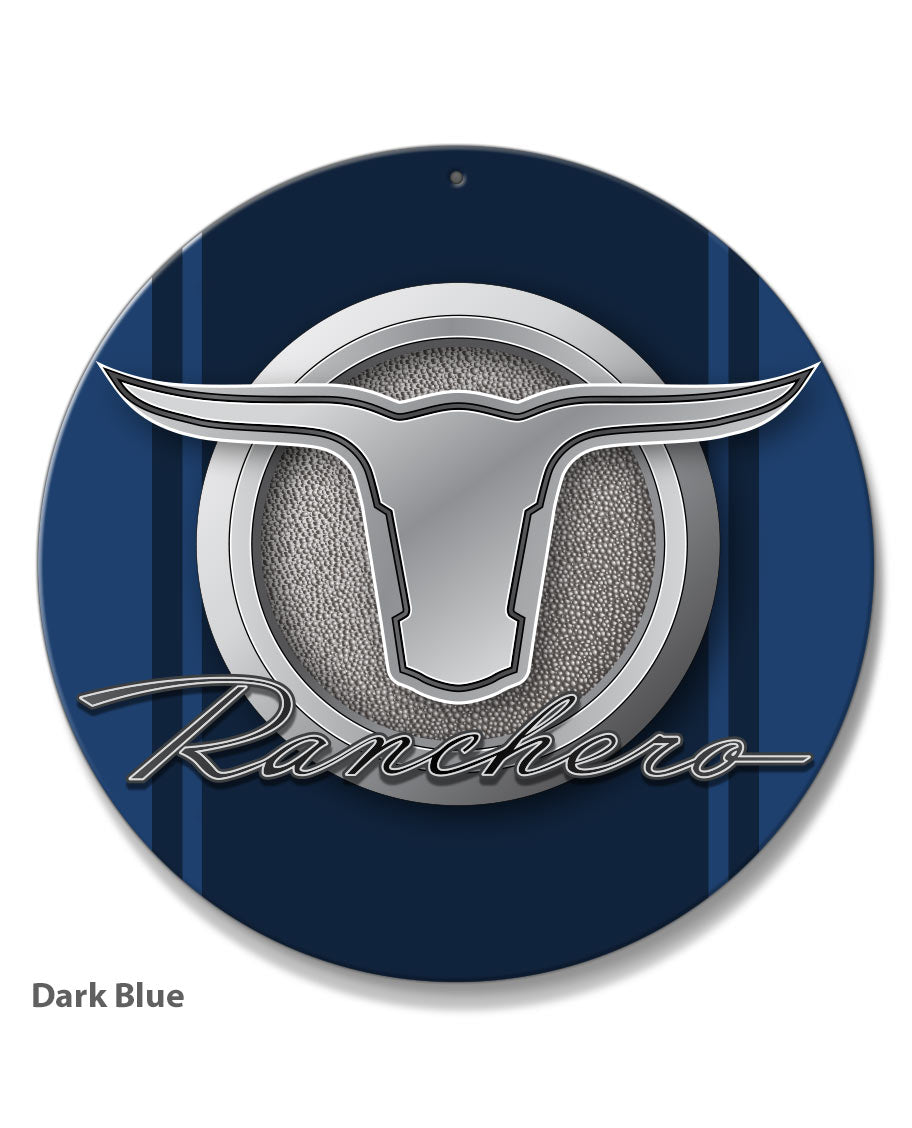 1960 - 1963 Ford Ranchero Emblem Round Aluminum Sign – Legend Lines