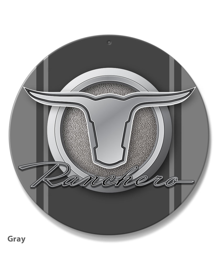 1960 - 1963 Ford Ranchero Emblem Round Aluminum Sign – Legend Lines
