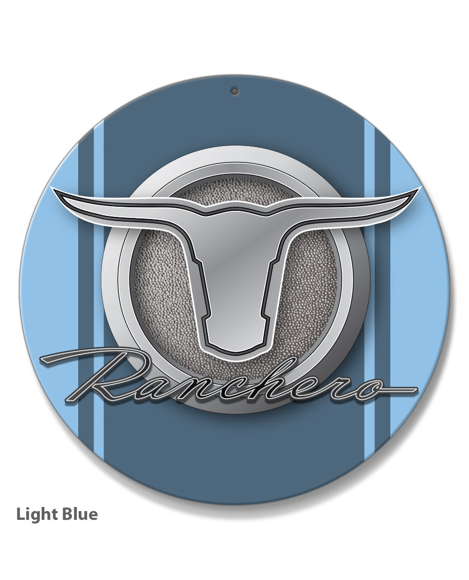 1960 - 1963 Ford Ranchero Emblem Round Aluminum Sign – Legend Lines