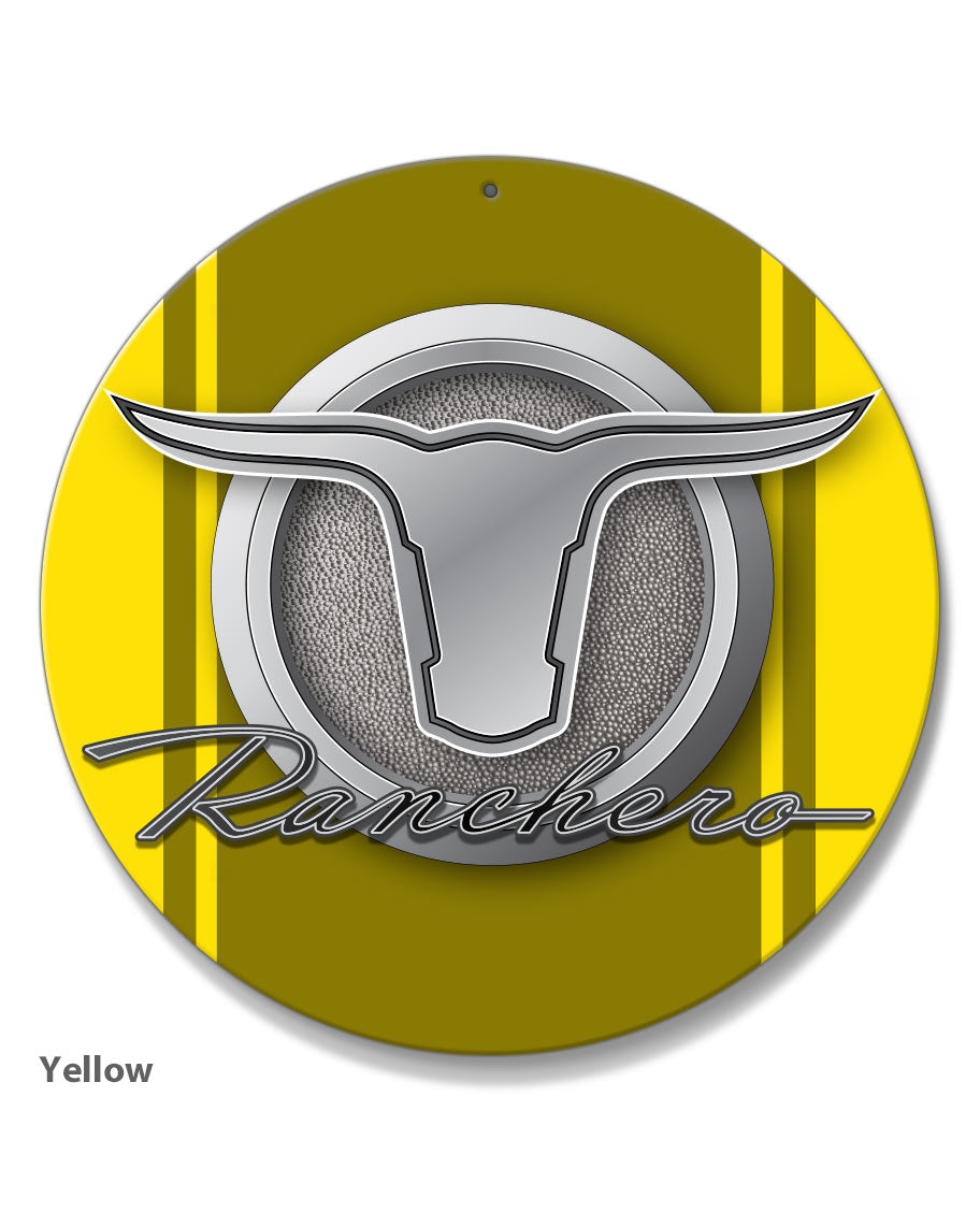 1960 - 1963 Ford Ranchero Emblem Round Aluminum Sign – Legend Lines