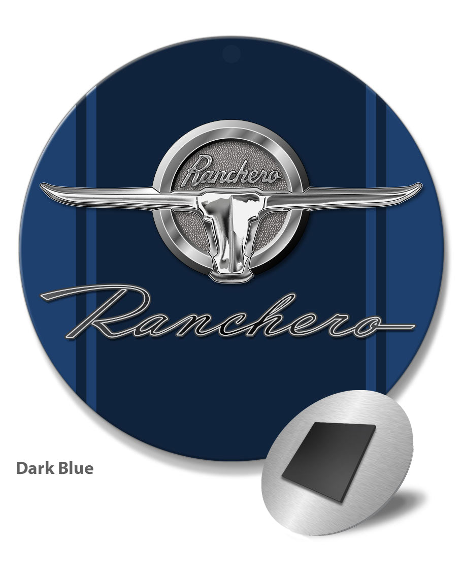 1964 - 1965 Ford Ranchero Emblem Round Fridge Magnet – Legend Lines