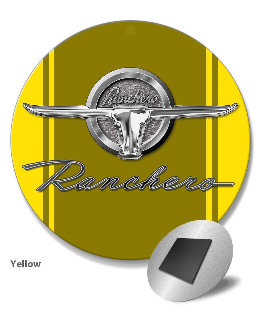 1964 - 1965 Ford Ranchero Emblem Round Fridge Magnet – Legend Lines