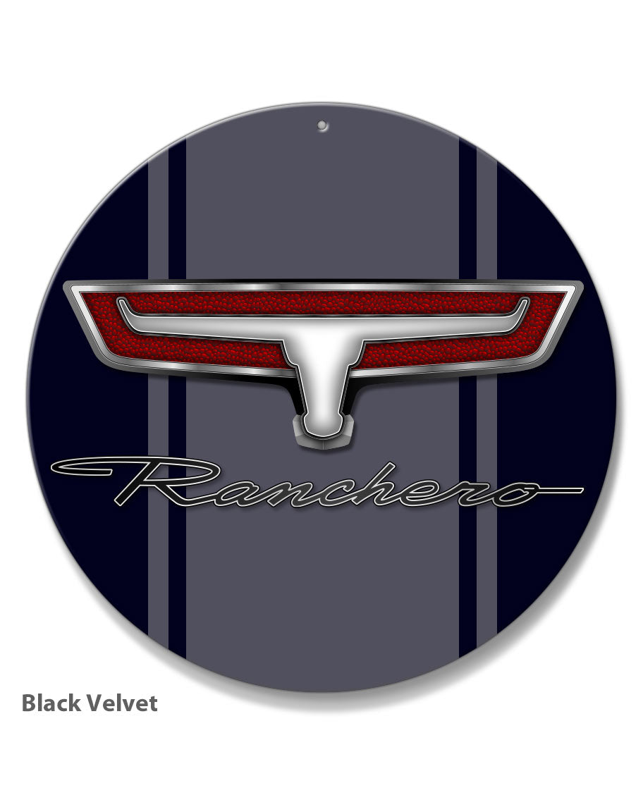 1966 - 1967 Ford Ranchero Emblem Round Aluminum Sign – Legend Lines
