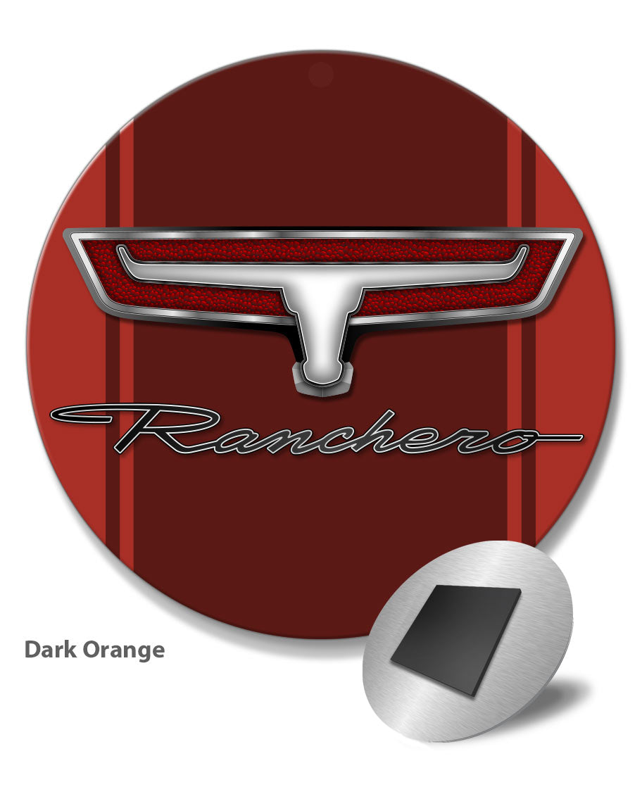 1966 - 1967 Ford Ranchero Emblem Round Fridge Magnet – Legend Lines