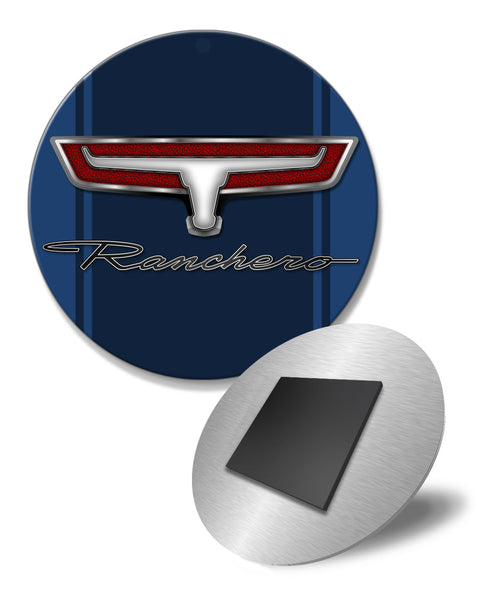 1966 - 1967 Ford Ranchero Emblem Round Fridge Magnet – Legend Lines