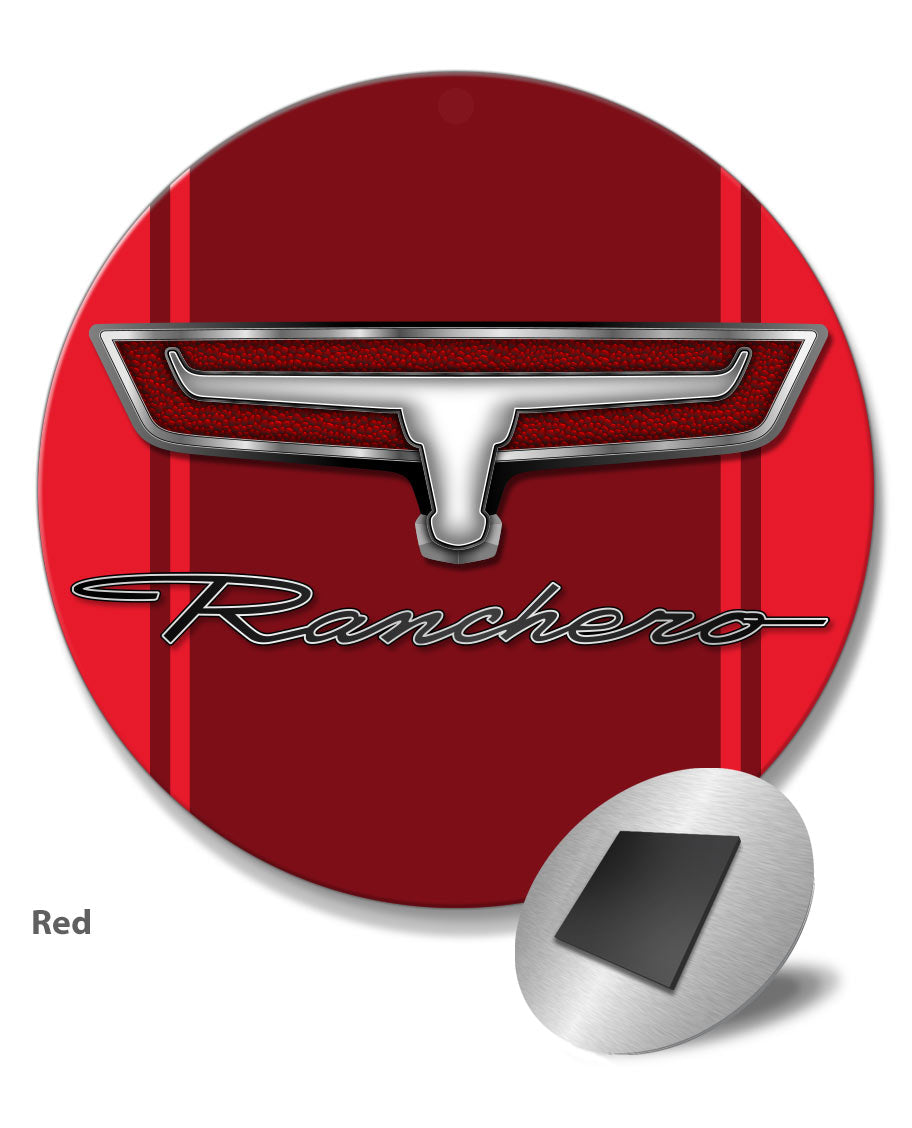 1966 - 1967 Ford Ranchero Emblem Round Fridge Magnet – Legend Lines