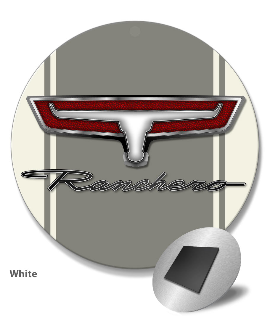 1966 - 1967 Ford Ranchero Emblem Round Fridge Magnet – Legend Lines