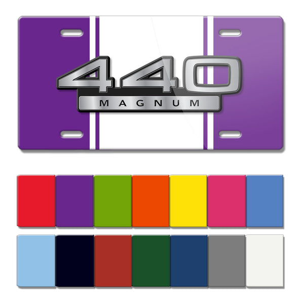 Dodge 440 Magnum 1967 - 1968 Emblem Novelty License Plate – Legend Lines
