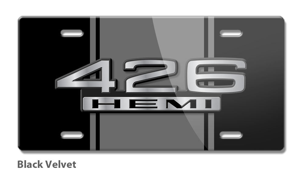 Dodge HEMI 426 1967 - 1968 Emblem Novelty License Plate – Legend Lines