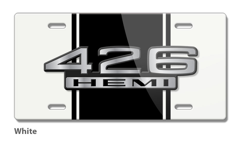Dodge HEMI 426 1967 - 1968 Emblem Novelty License Plate – Legend Lines