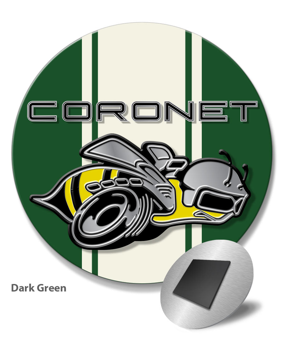 Dodge Coronet Super Bee 1968 Emblem Novelty Round Fridge Magnet ...