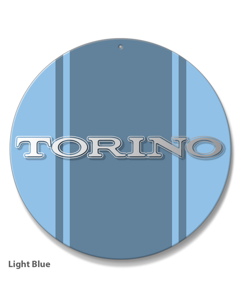 Ford Torino 1968 1970 Emblem Round Aluminum Sign – Legend Lines