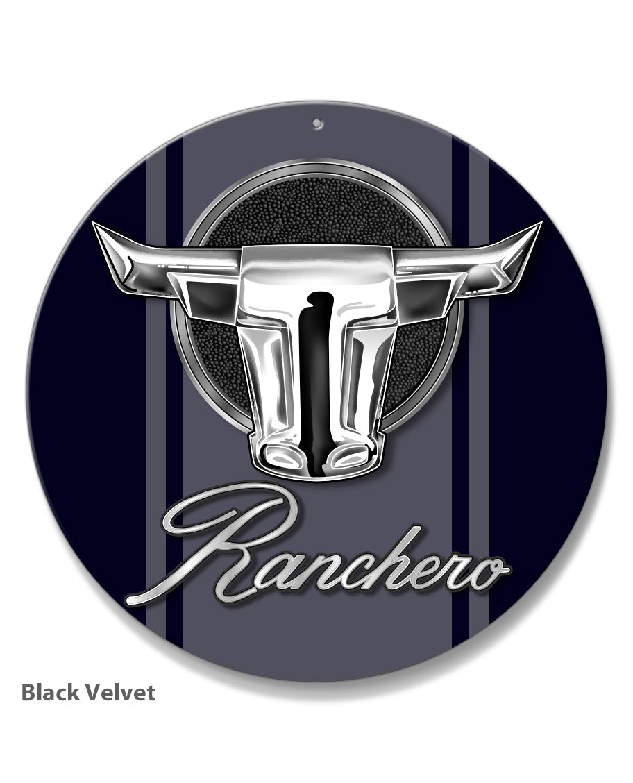 1968 - 1971 Ford Ranchero Emblem Round Aluminum Sign – Legend Lines