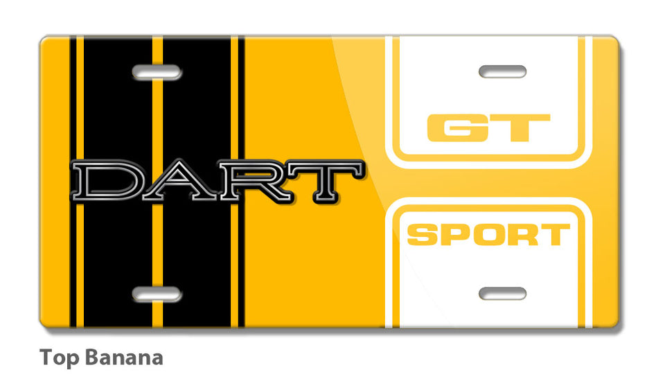 Dodge Dart GT Sport 1969 Emblem Novelty License Plate – Legend Lines