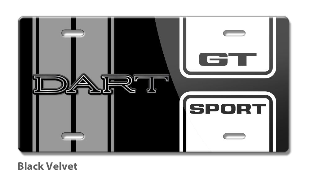 Dodge Dart GT Sport 1969 Emblem Novelty License Plate – Legend Lines