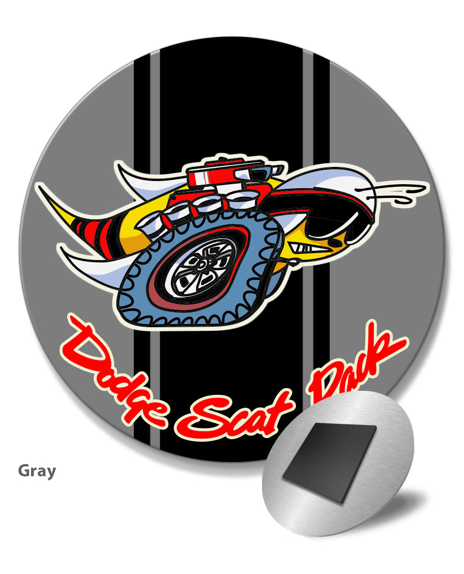 Dodge Scat Pack 1969 Emblem Round Fridge Magnet – Legend Lines