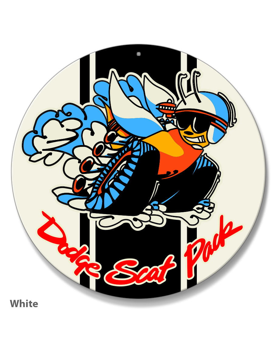 Dodge Scat Pack 1970 Emblem Round Aluminum Sign – Legend Lines