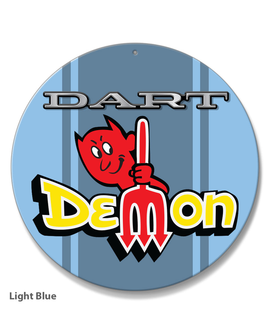 Dodge Dart Demon 1971 Emblem Novelty Round Aluminum Sign – Legend Lines