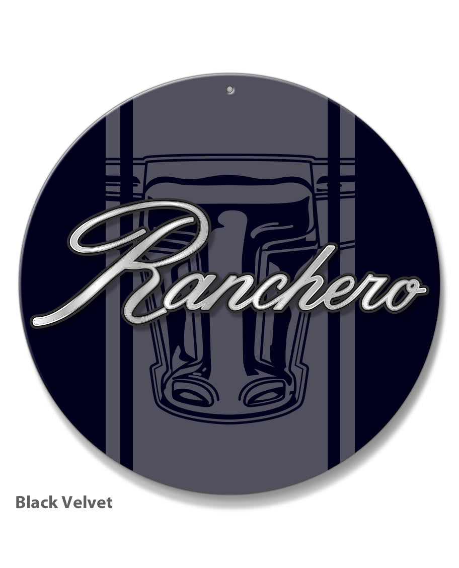 1972 - 1976 Ford Ranchero Front Fender Emblem Round Aluminum Sign ...