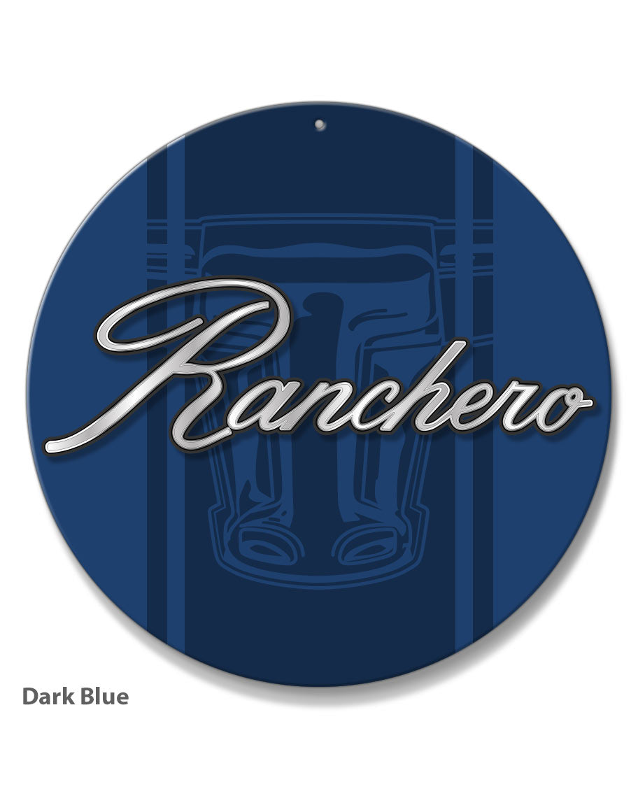 1972 - 1976 Ford Ranchero Front Fender Emblem Round Aluminum Sign ...