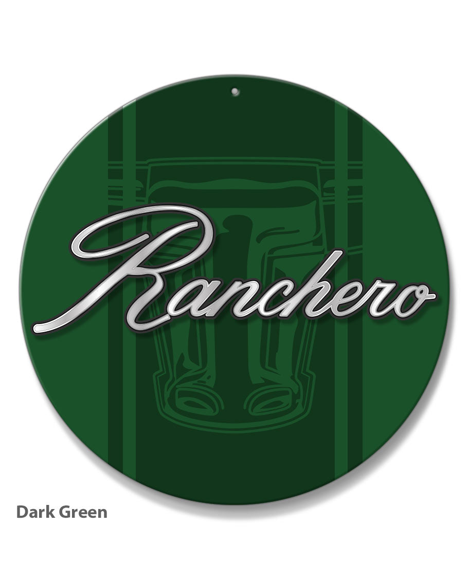 1972 - 1976 Ford Ranchero Front Fender Emblem Round Aluminum Sign ...