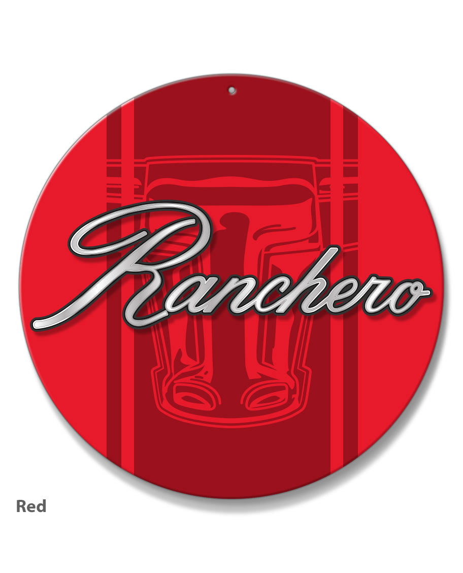 1972 - 1976 Ford Ranchero Front Fender Emblem Round Aluminum Sign ...
