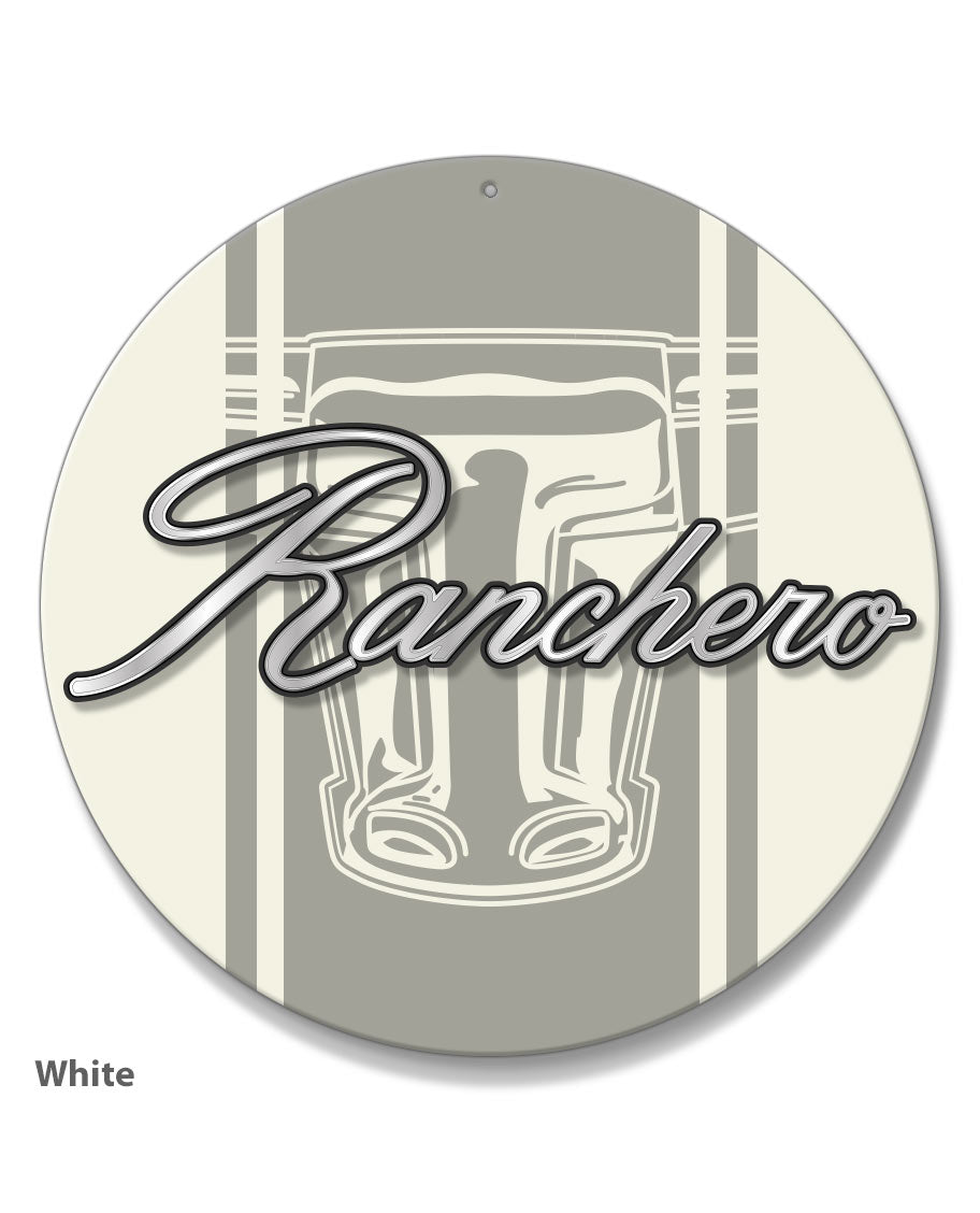 1972 - 1976 Ford Ranchero Front Fender Emblem Round Aluminum Sign ...
