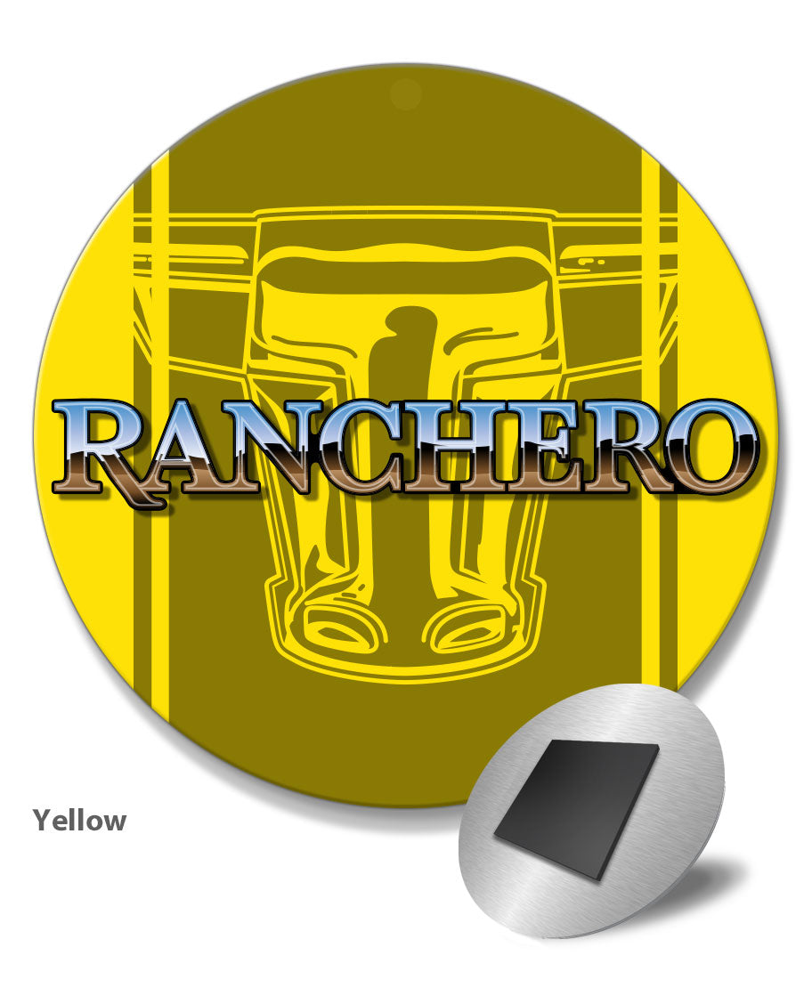 1977 - 1979 Ford Ranchero Emblem Round Fridge Magnet – Legend Lines