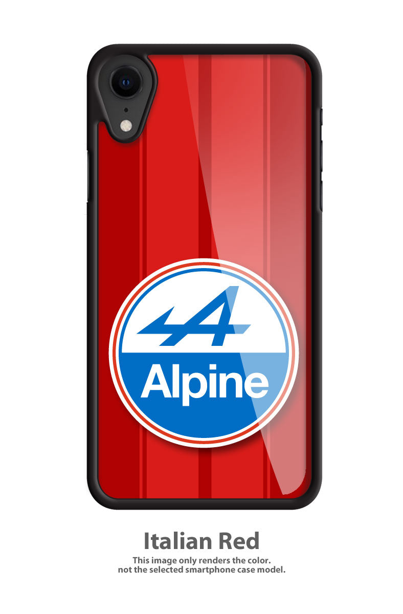Alpine Renault Badge Emblem Smartphone Case - Racing Stripes – Legend Lines
