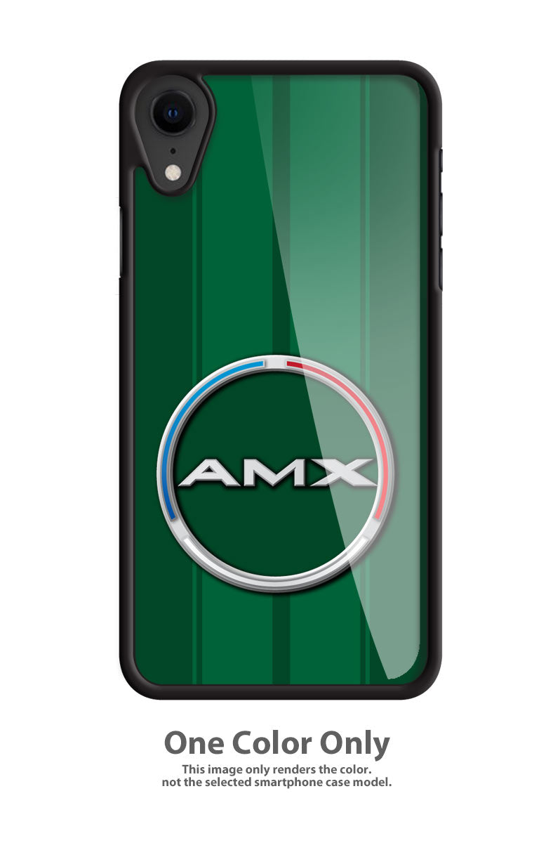 1970 AMC AMX Quarter Panel Circle Emblem Smartphone Case - Racing Stri ...