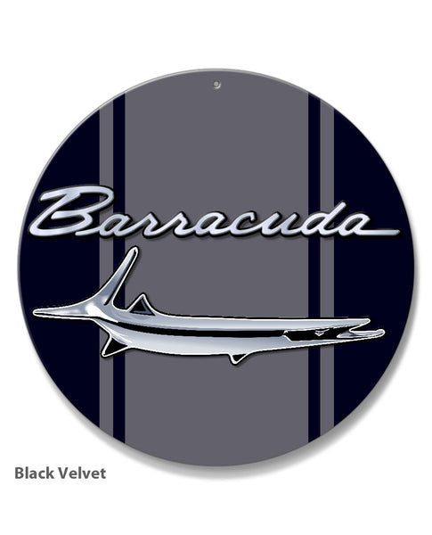 1964 - 1969 Plymouth Barracuda 'Cuda Fish Emblem Round Aluminum Sign ...