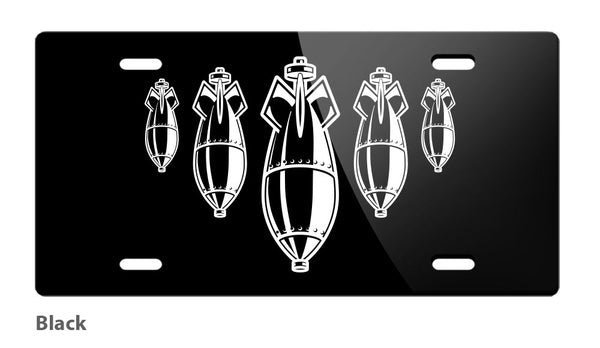 Strategic Bombing Air Raid Novelty License Plate – Legend Lines