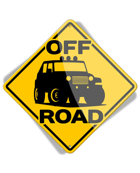 Caution Off Road - Aluminum Sign – Legend Lines