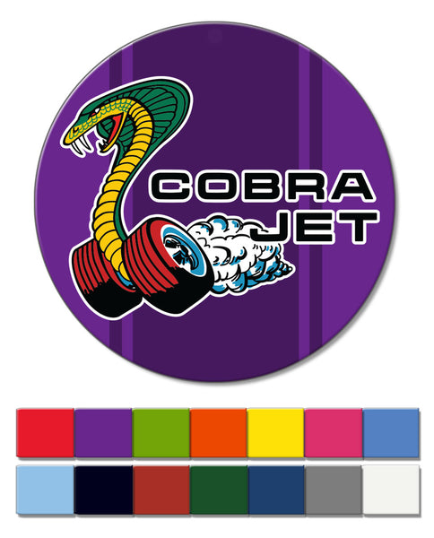 Cobra Jet Snake Emblem 1968 - 1969 Round Fridge Magnet – Legend Lines