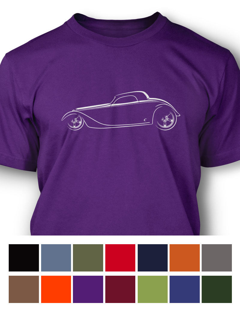 1934 Ford Coupe Hot Rod T-Shirt - Men - Side View – Legend Lines