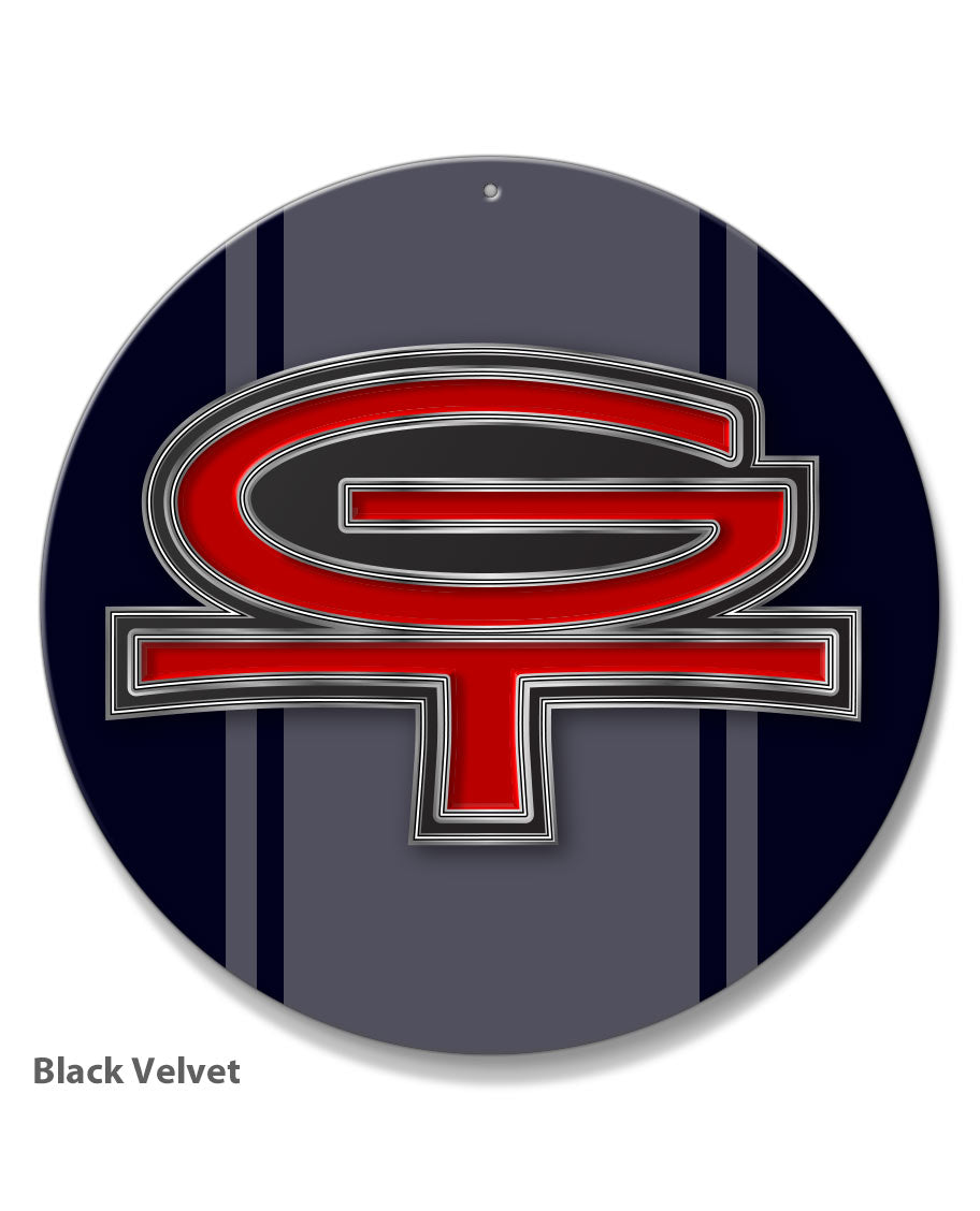 Ford GT Emblem from 1965 Round Aluminum Sign – Legend Lines