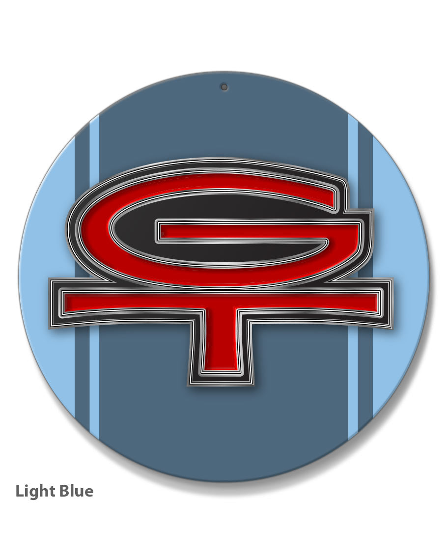 Ford GT Emblem from 1965 Round Aluminum Sign – Legend Lines