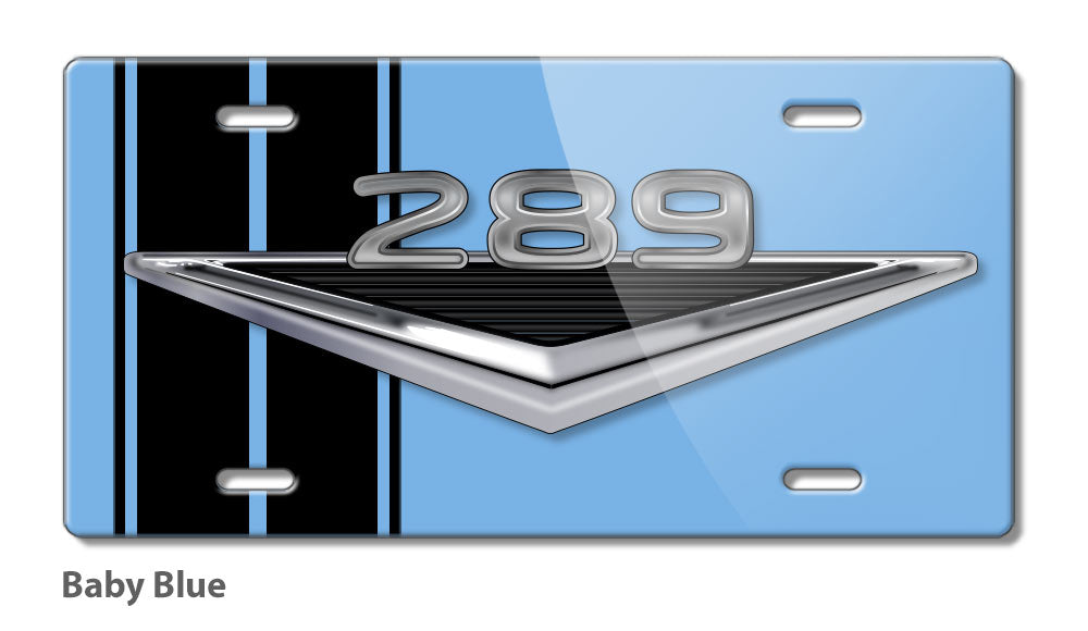 289 c.i. V8 Engine Emblem Novelty License Plate – Legend Lines