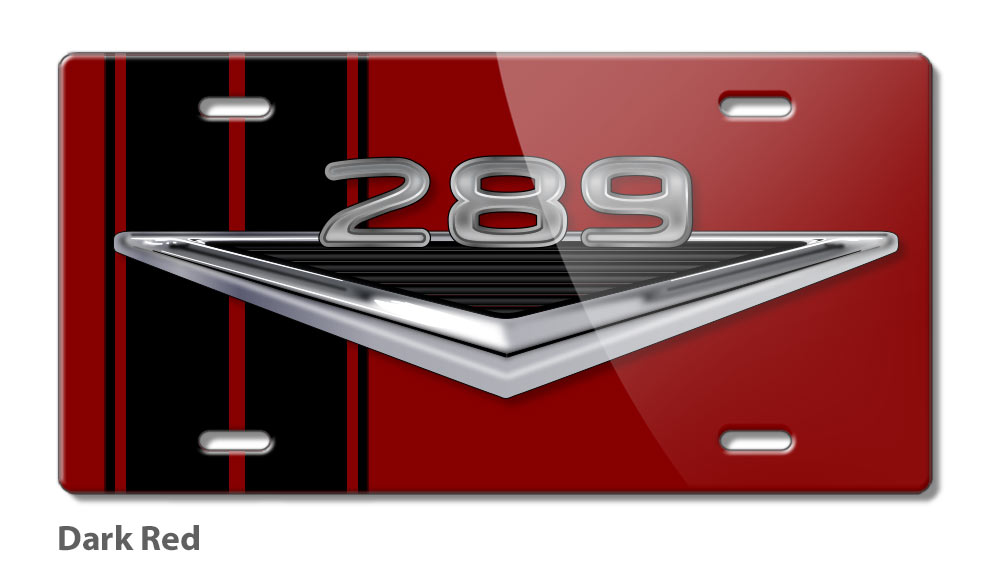 289 c.i. V8 Engine Emblem Novelty License Plate – Legend Lines