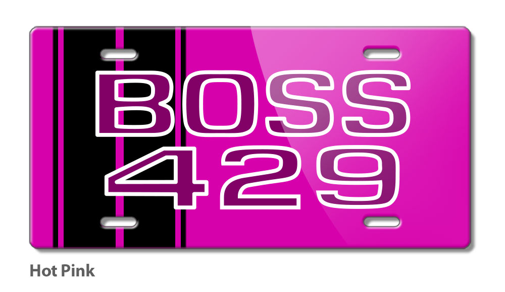 BOSS 429 c.i. V8 Engine Emblem 1969 - 1970 Novelty License Plate ...