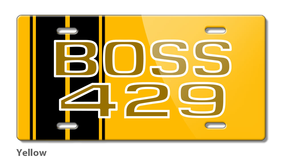 BOSS 429 c.i. V8 Engine Emblem 1969 - 1970 Novelty License Plate ...