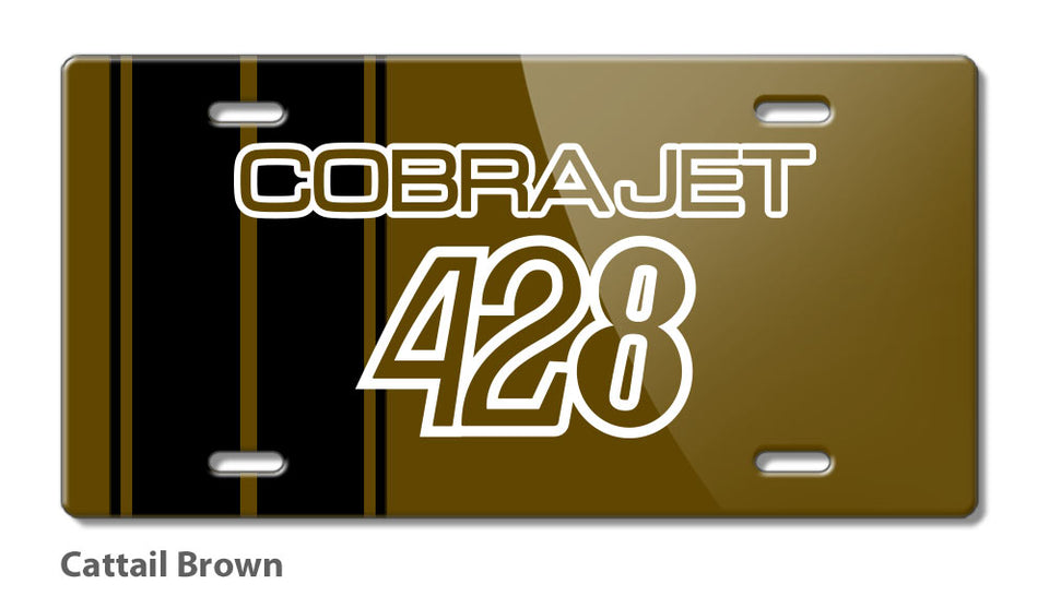 Cobra Jet 428 c.i. V8 Engine Emblem 1968 - 1970 Novelty License Plate ...