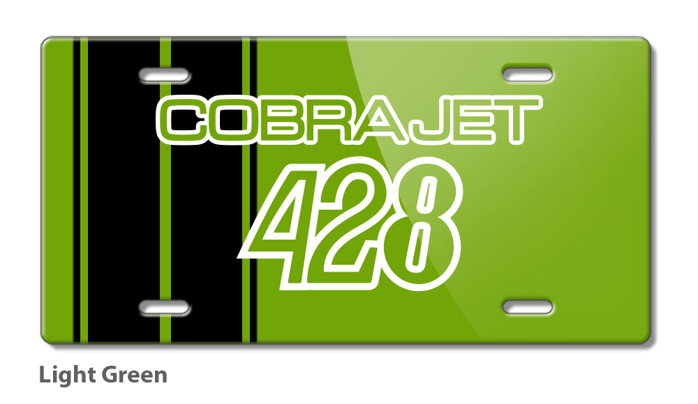 Cobra Jet 428 c.i. V8 Engine Emblem 1968 - 1970 Novelty License Plate ...
