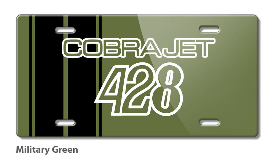 Cobra Jet 428 c.i. V8 Engine Emblem 1968 - 1970 Novelty License Plate ...