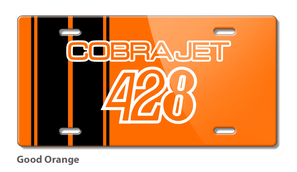 Cobra Jet 428 c.i. V8 Engine Emblem 1968 - 1970 Novelty License Plate ...