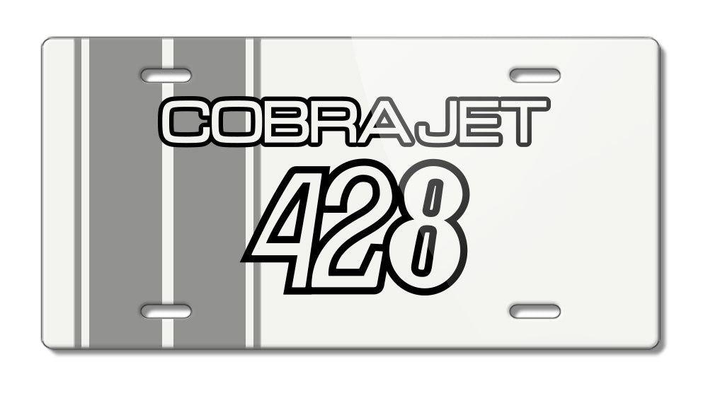 Cobra Jet 428 c.i. V8 Engine Emblem 1968 - 1970 Novelty License Plate ...